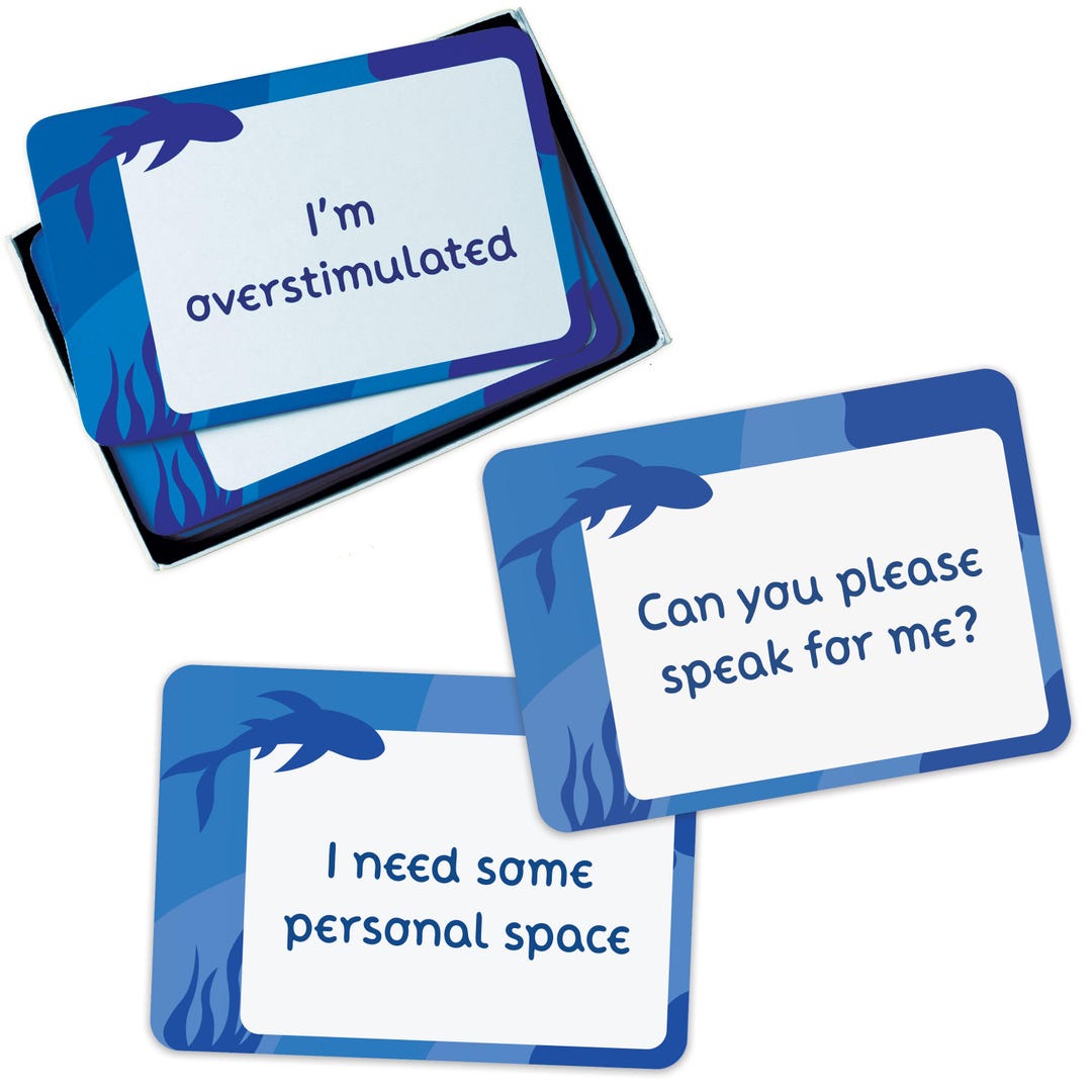 Shark Communication Cards for Kids | Autism & ADHD Visual Support ...