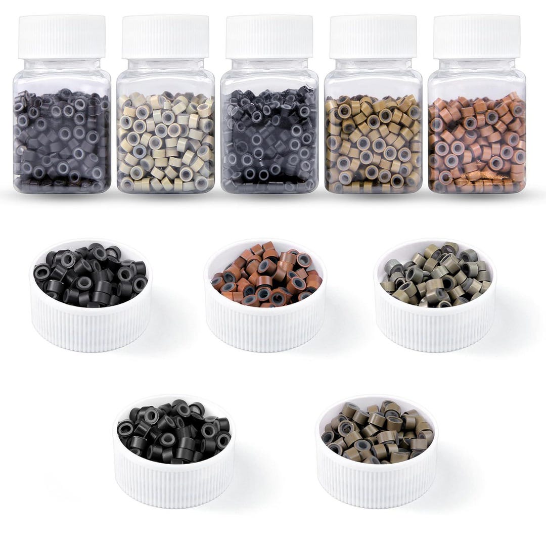 Hair Extension Beads Set of 5 - Etsy