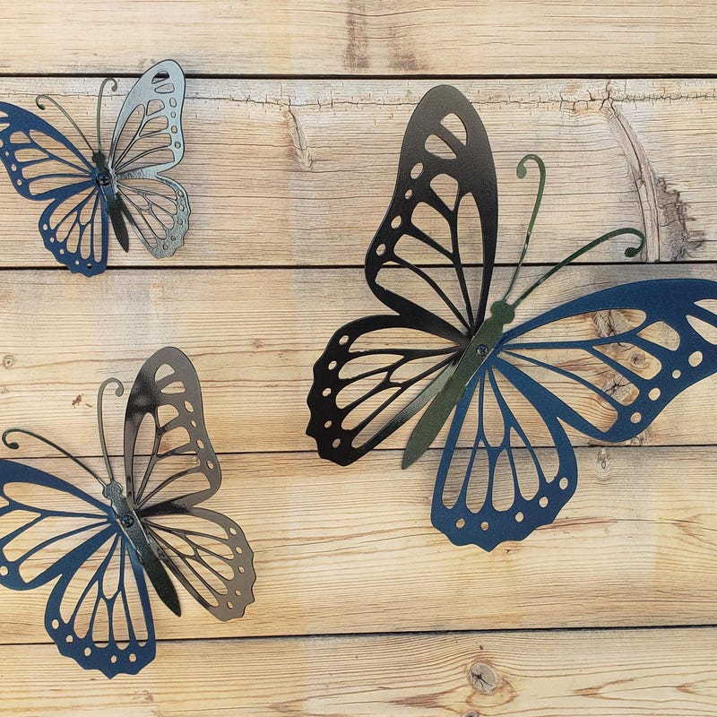 Metal Butterfly Wall Art - Etsy