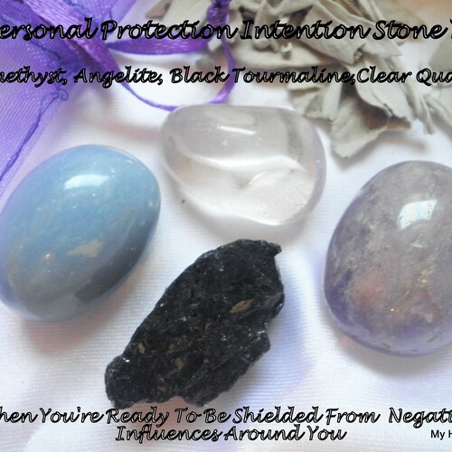 Stones for Protection Healing Pouch | Etsy