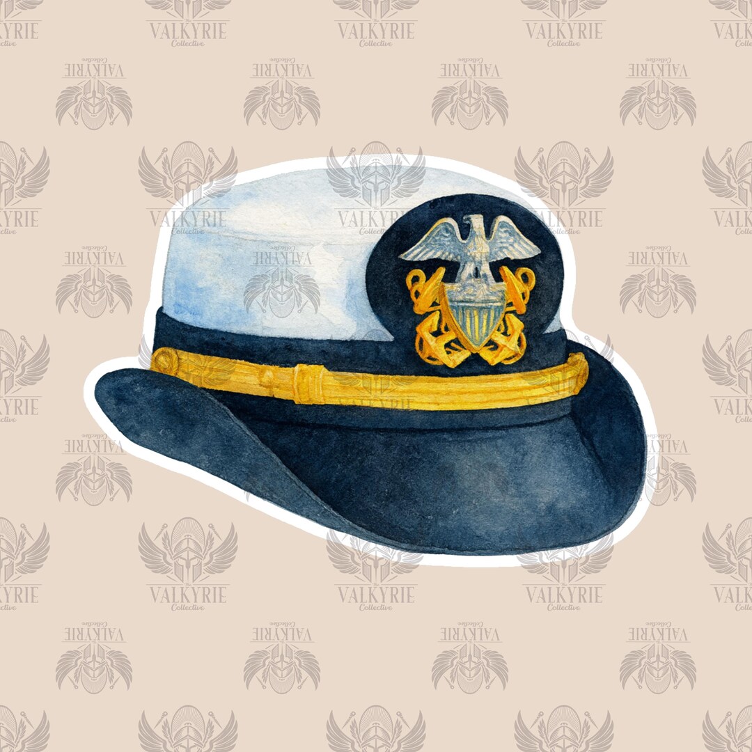 Navy Officer Stickers | Officer Combination Cover & Gold Officer ...