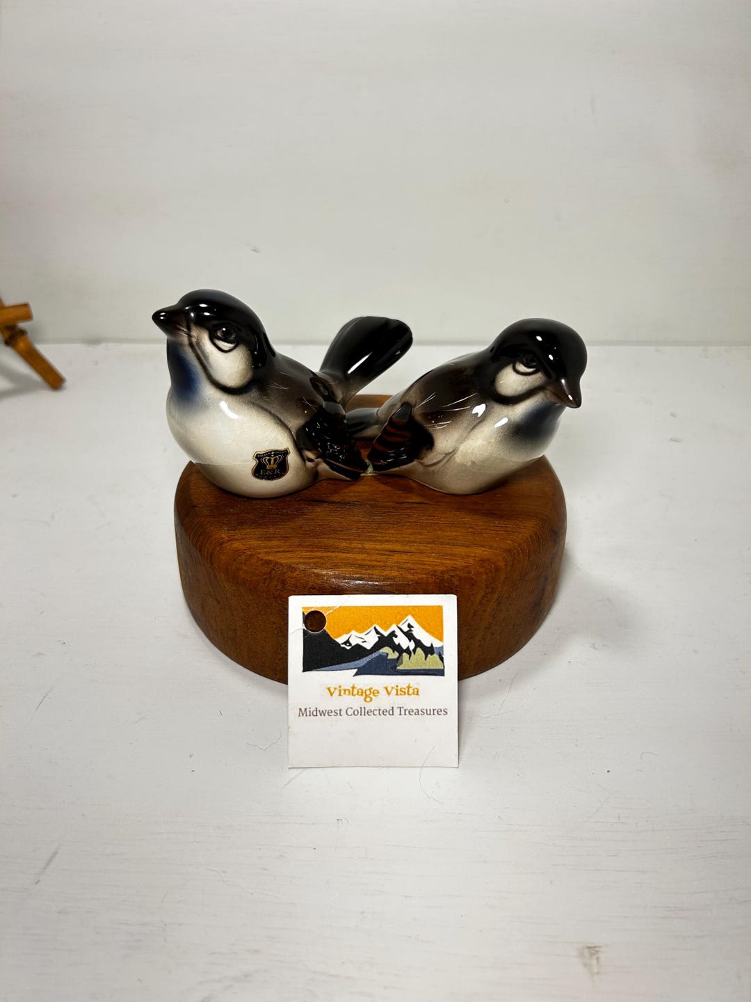 Vintage Golden Crown E&R Porcelain Bird Figurines | Set of 2 Hand ...