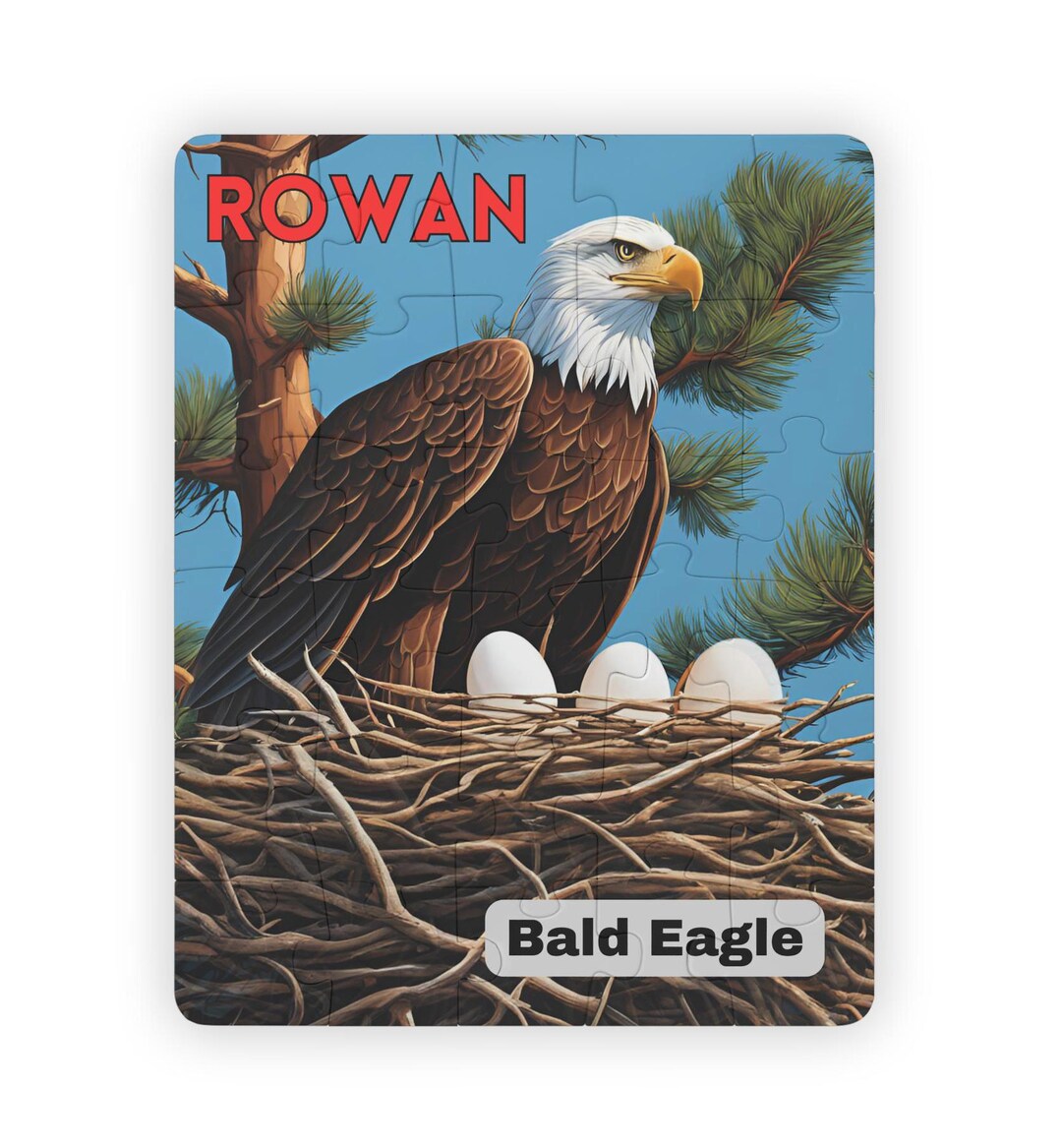Personalized Kids' Bald Eagle Puzzle, 30-piece, Educational Puzzle ...
