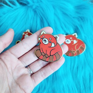 Cute Red Panda, Red Panda Enamel Pin, Cute Pandas, Cute Enamel Pin, Red ...