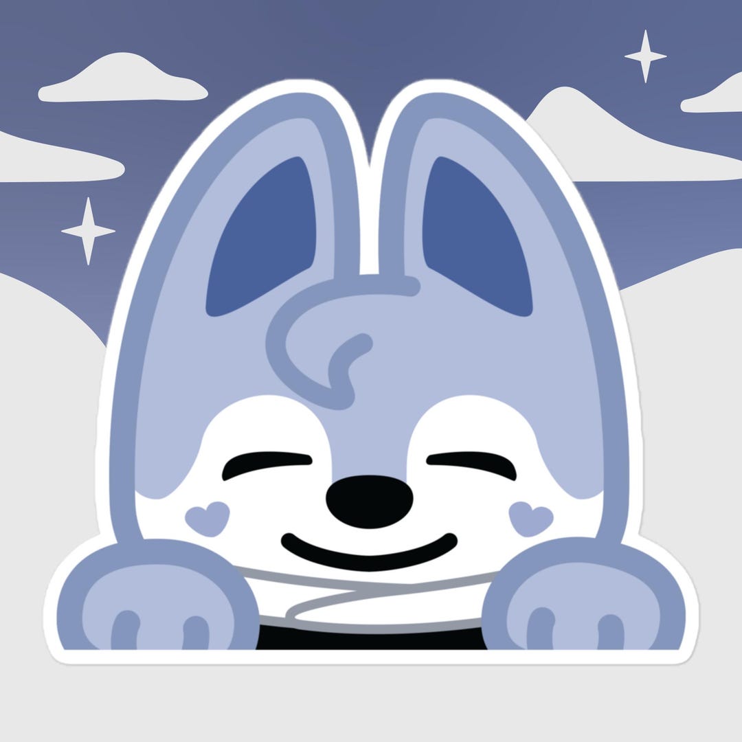 Stray Kids SKZOO Wolf Chan Bang Chan 5.5" Peeker Sticker - Etsy