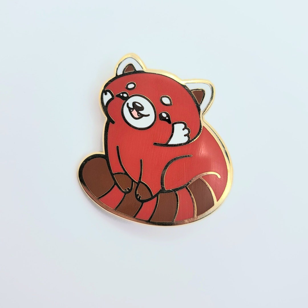Cute Red Panda, Red Panda Enamel Pin, Cute Pandas, Cute Enamel Pin, Red ...