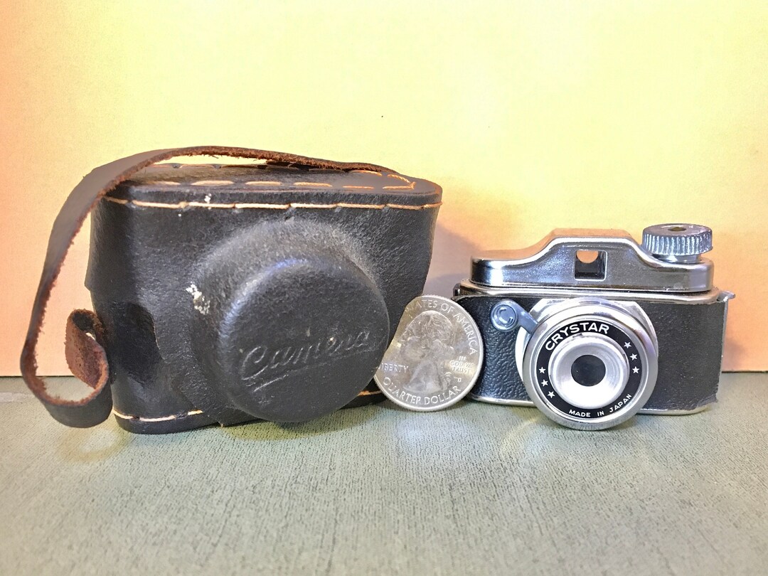 Miniature Spy Camera Crystar Vintage Japanese 1950s With Leather Case ...