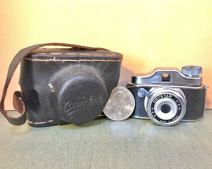 Miniature Spy Camera Crystar Vintage Japanese 1950s With Leather Case ...