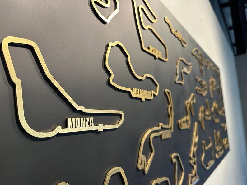 2025 F1 Calander Tracks DXF & SVG Files - Etsy