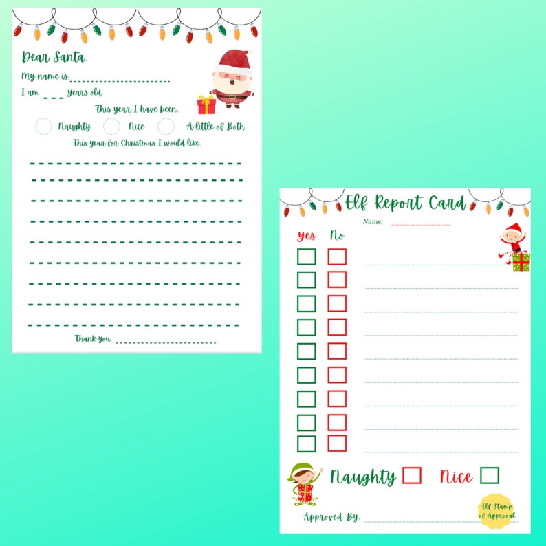 Instant Download Christmas Elf Bundle, Print at Home, Elf Activity, Non ...