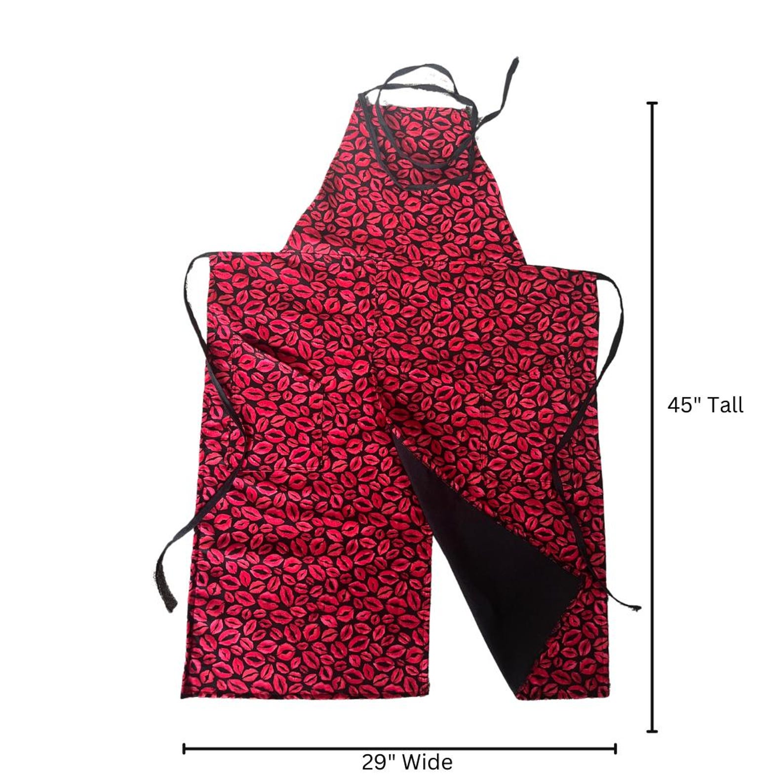 Pottery Apron, Kisses Print - Full Coverage, Split Leg, 2 Pockets - for ...