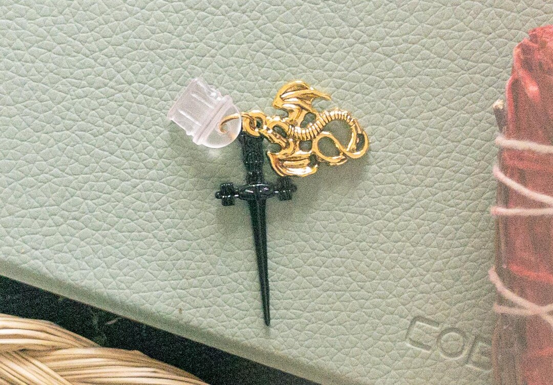 Sword and Dragon Dust Plug Charms for E-readers | Kindle Charm | iPhone ...