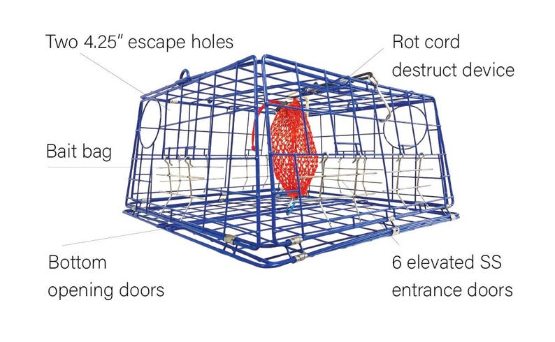 Better Crab Traps for Sale. the Best Nested Stacking and Collapsible 6 ...