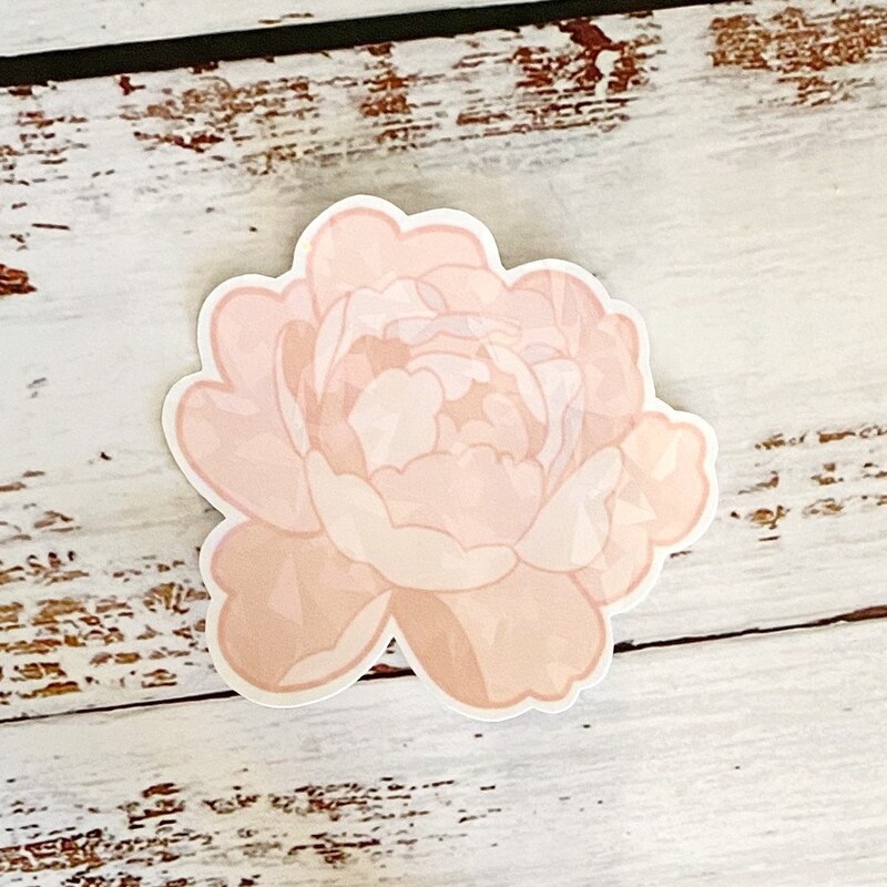 Peony Decal - Etsy