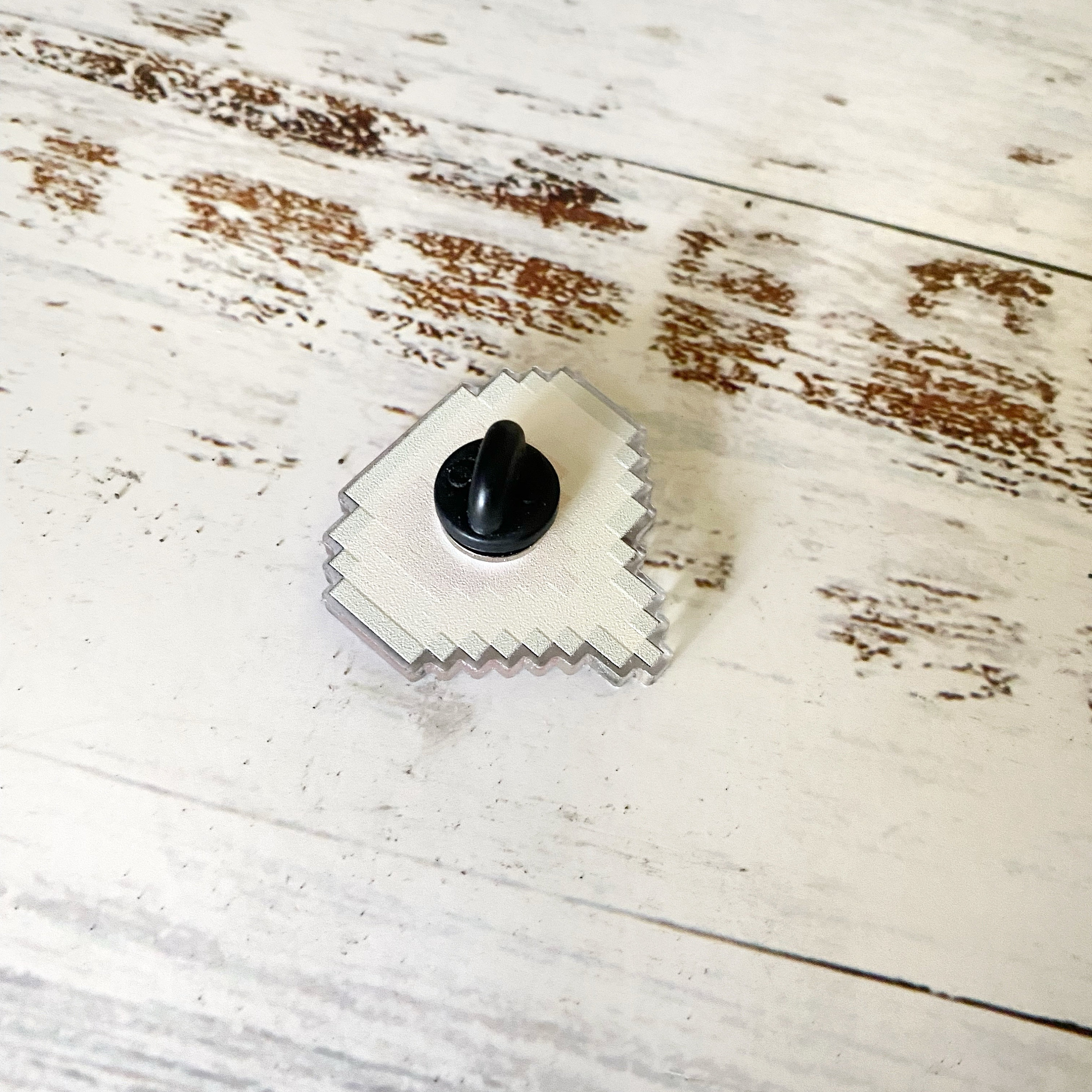 Pixel Heart Emoticon Stardew Valley Acrylic Plastic Pin 8 16 Bit ...