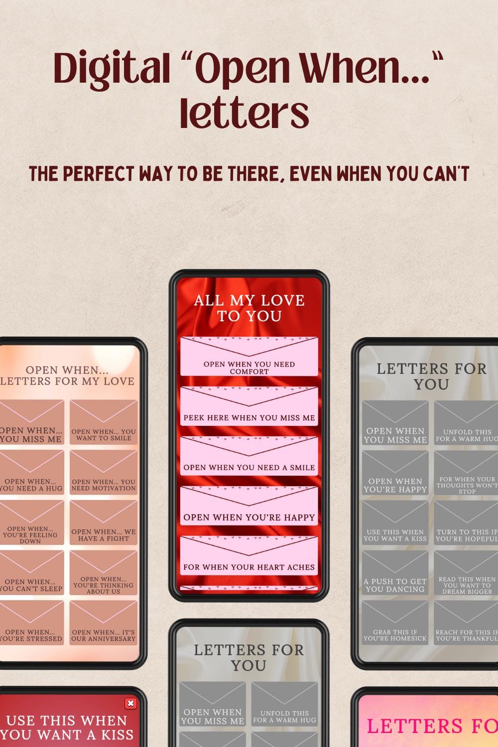 Open When Letters Gift – Custom App for Any Occasion | 1-5 Letters | 3 ...