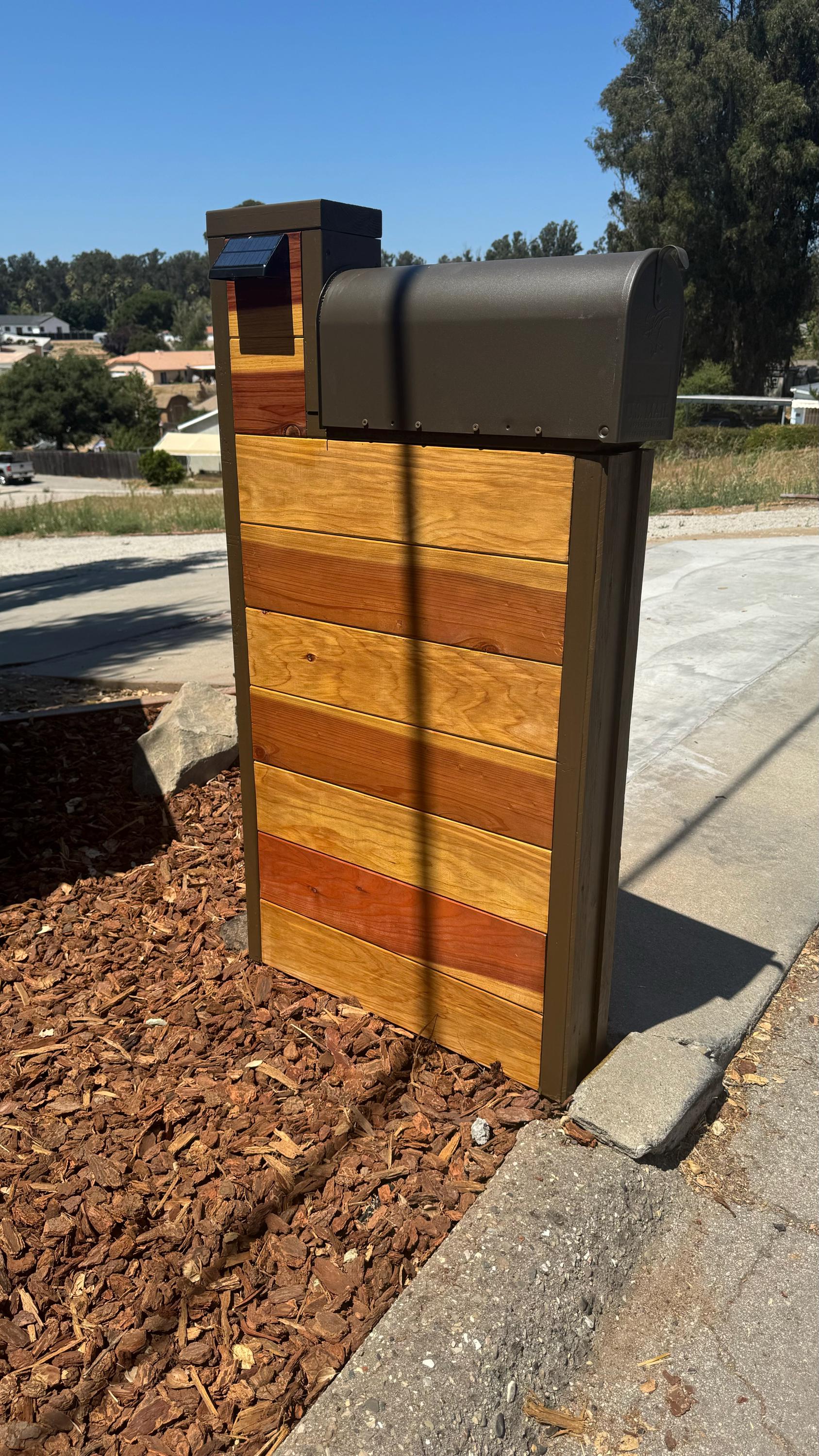 Modern Redwood Mailbox – DIY Plans | Step-by-step PDF Build Guide - Etsy