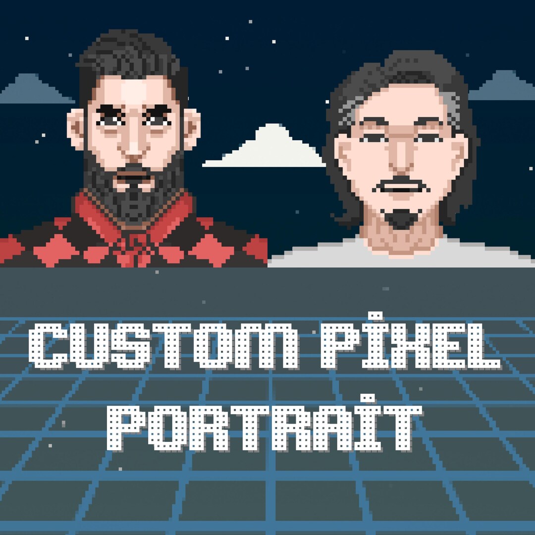 Custom Retro Pixel Art Drawing | Unique 8-bit Portrait for Profile Pics ...