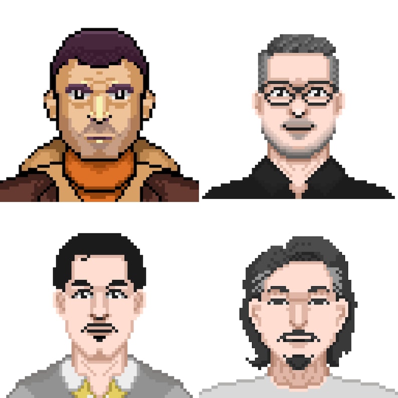 Pixel Art Custom Portrait | Retro 8-bit Avatar Designs for Social Media ...