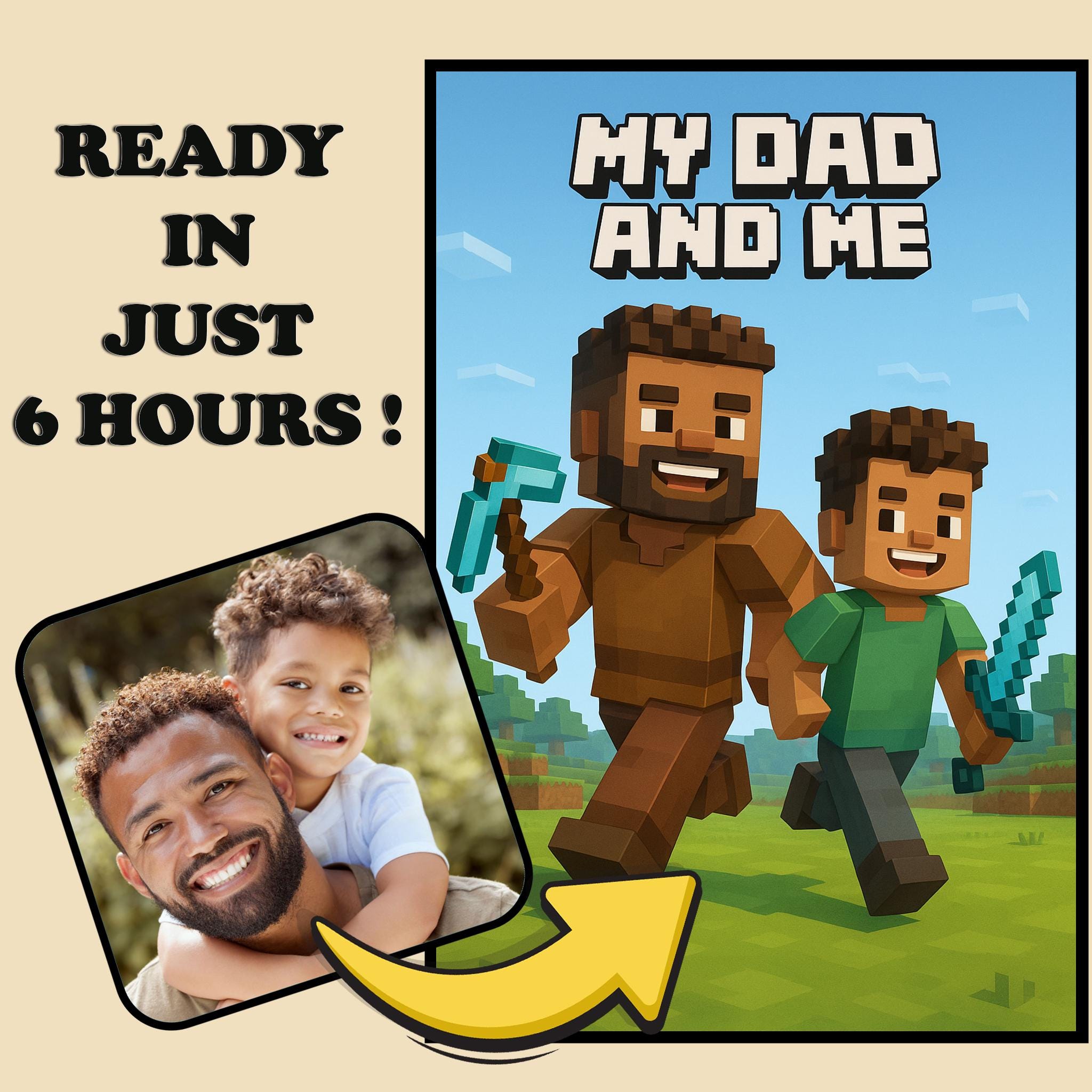 Custom Minecraft Family Portrait , Turn Your Into a Minecraft Character ...