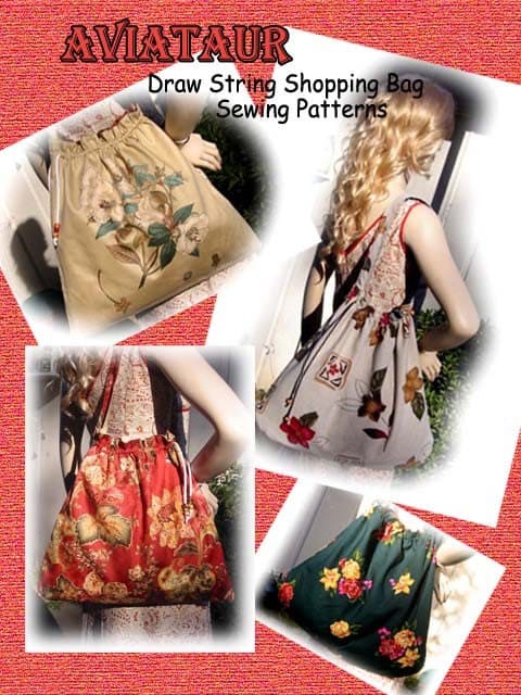 Reversible Drawstring Shopping Bag Tote Sewing Tutorial PDF Etsy reversible-drawstring-shopping-bag-tote-sewing-tutorial-pdf-etsy