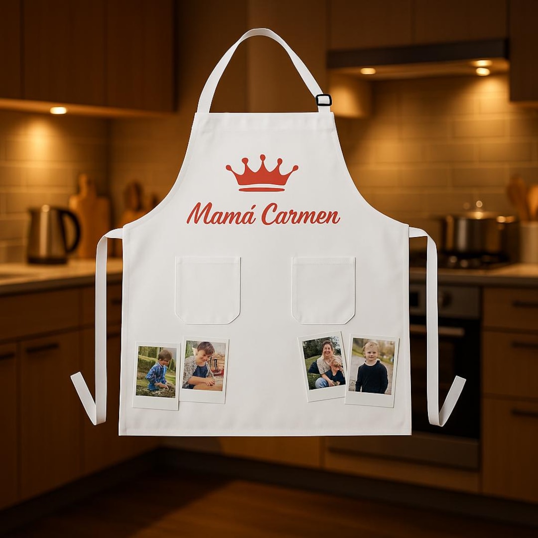 Mandil Para Cocina - Día De La Madre (personalizable) - Etsy