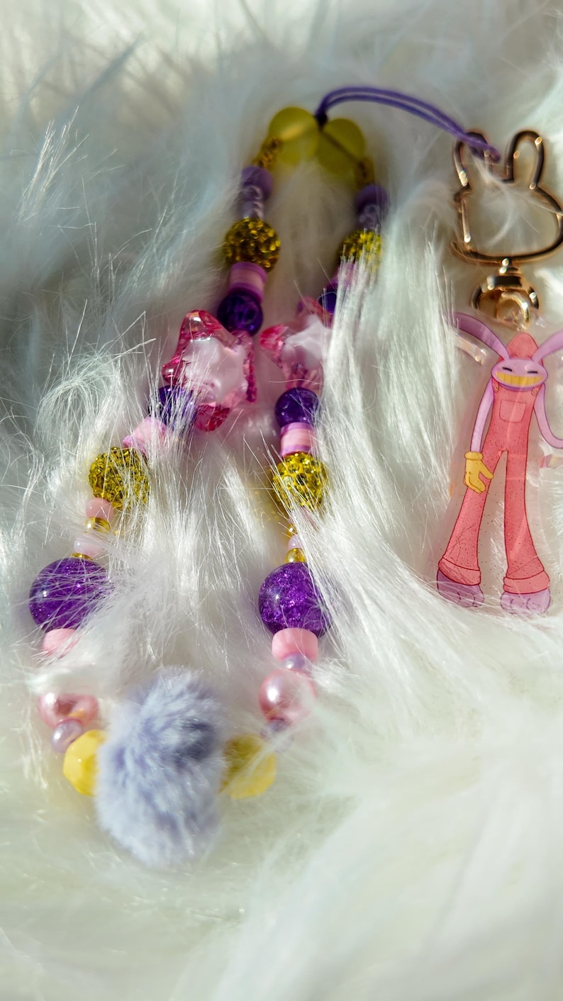 Jax Phone Charm - the Digital Circus, Handmade Beaded Charm - Etsy