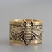14K Gold Filled Bee Ring, Pinky Signet Ring, Honey Bee Ring, Unique ...