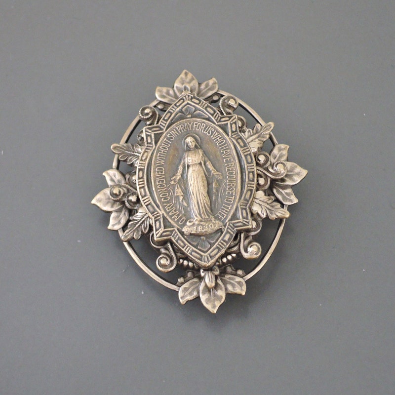 Virgin Mary Pin - Etsy