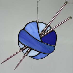 Stained Glass Ball of Yarn, Yarn Balls, Stained Glass Sun Catcher ...