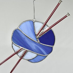 Stained Glass Ball of Yarn, Yarn Balls, Stained Glass Sun Catcher ...
