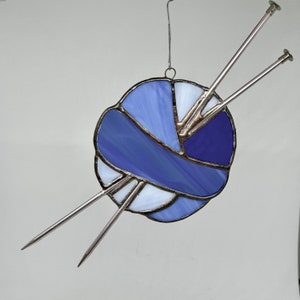 Stained Glass Ball of Yarn, Yarn Balls, Stained Glass Sun Catcher ...