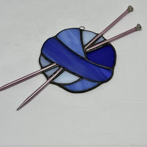 Stained Glass Ball of Yarn, Yarn Balls, Stained Glass Sun Catcher ...