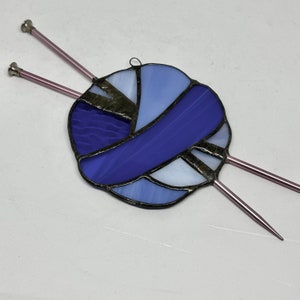 Stained Glass Ball of Yarn, Yarn Balls, Stained Glass Sun Catcher ...
