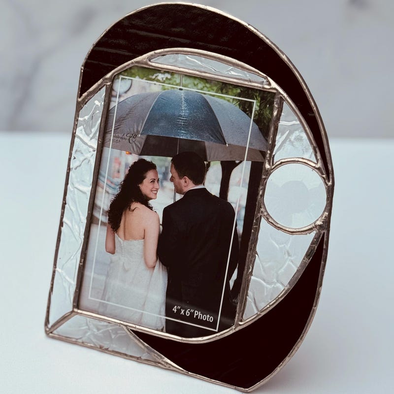 Beveled Glass Picture Frame - Etsy