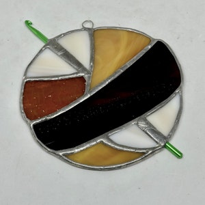 Stained Glass Ball of Yarn, Yarn Balls, Stained Glass Sun Catcher ...