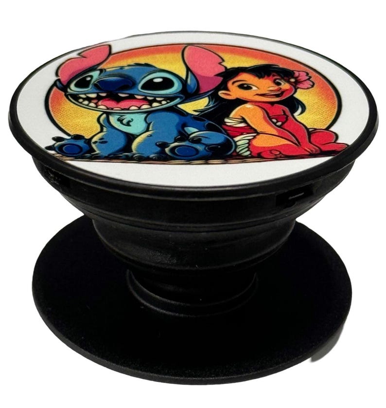 Stitch & Lilo, Angel, Pooh, Mickey Mouse Pop up Socket Phone Grip - Etsy