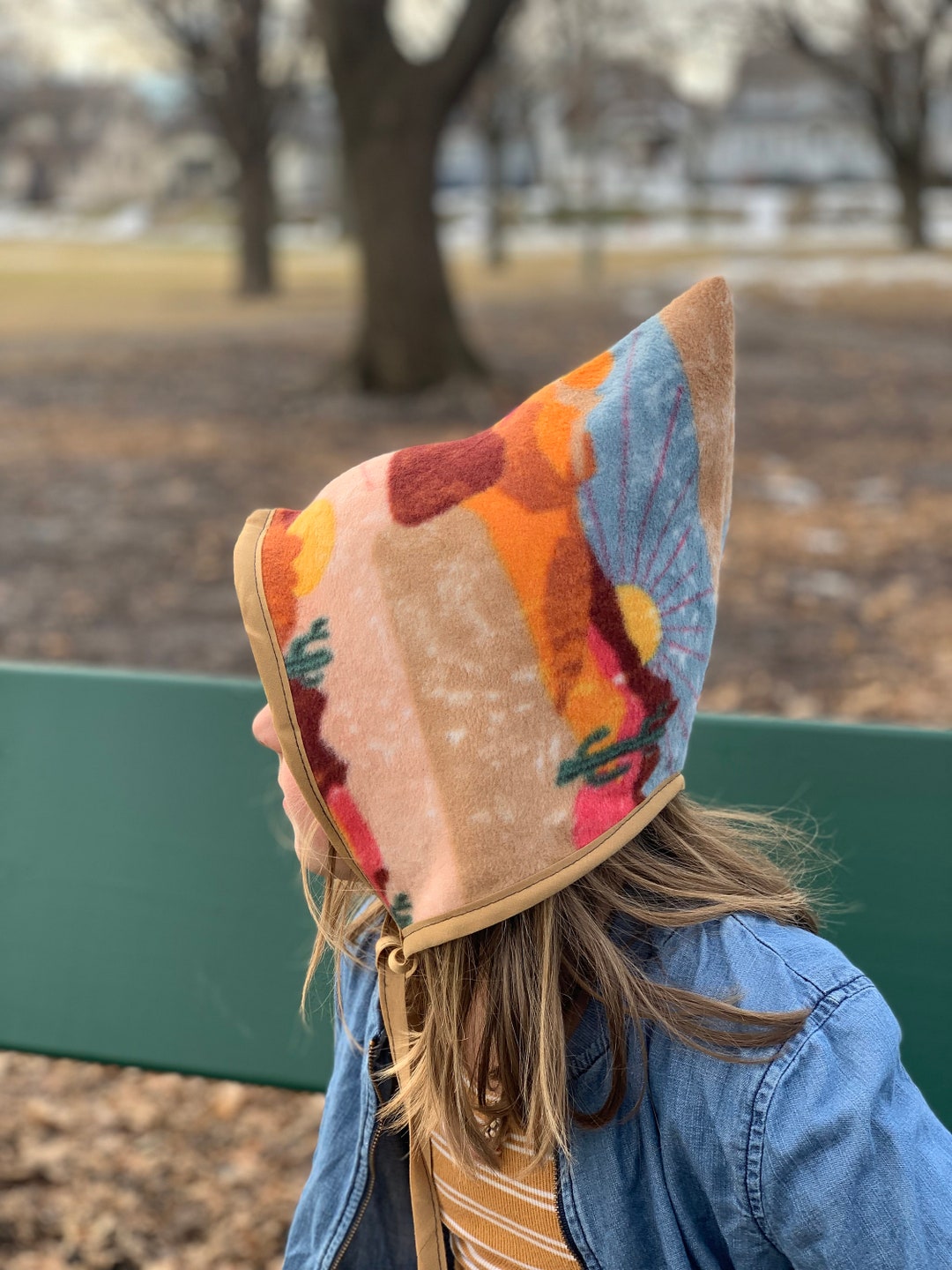 Fleece Sunset Hat, Pointy Gnome Hat, Fleece Gnome Hat, Cosplay Gnome - Etsy