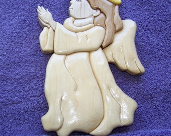 Intarsia Angel | Etsy