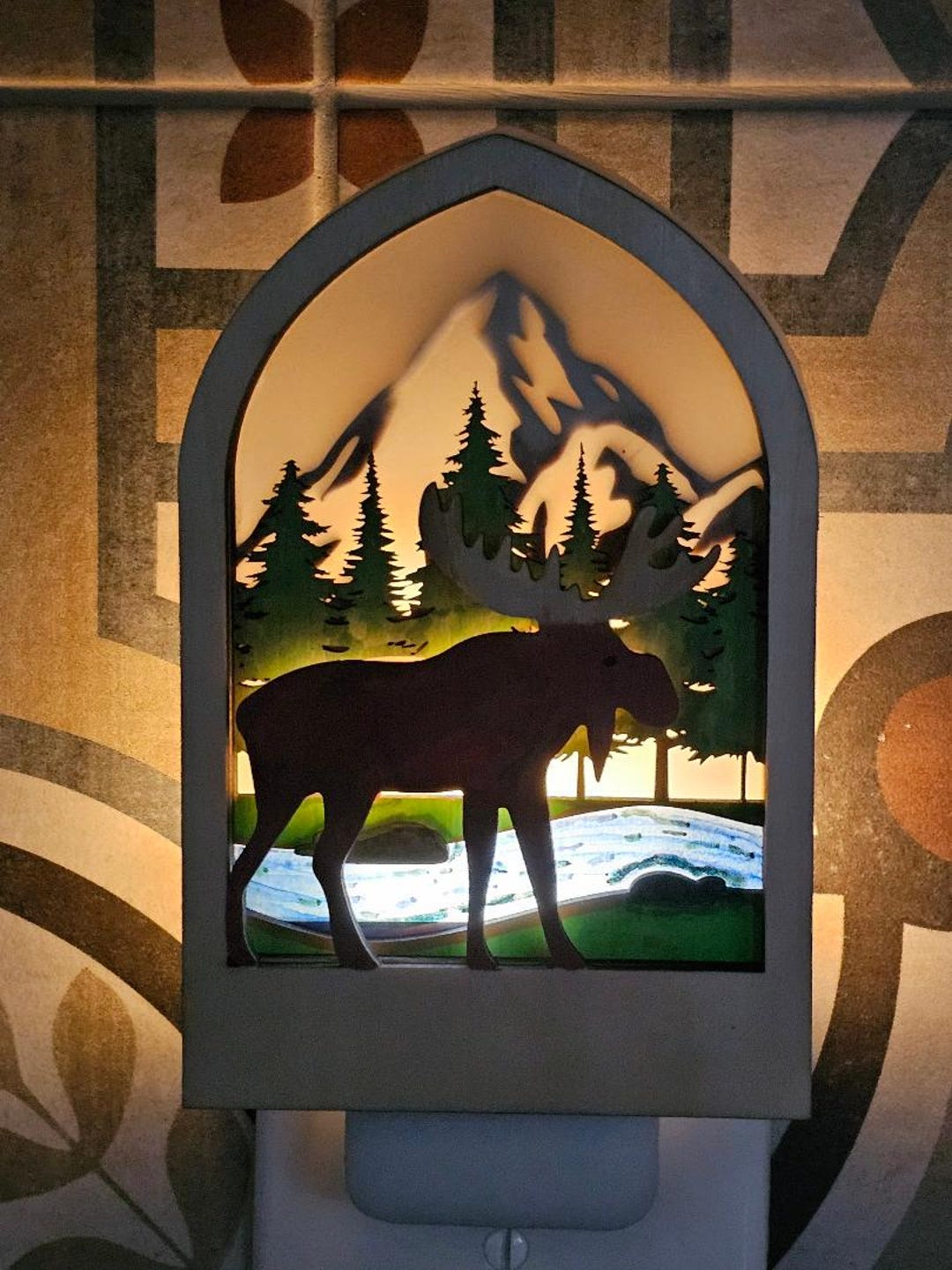 Moose Night Light Digital File - Etsy