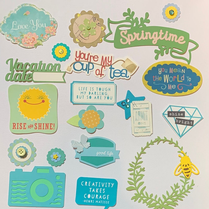 Scrapbook Embellishments Handmade - Etsy