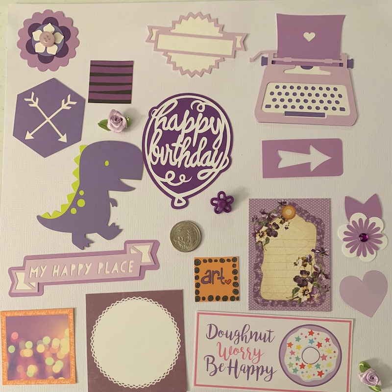 Purple Scrapbook - Etsy