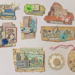 Junk Journal Clusters Embellishments Scrapbook Kit Ephemera Scrapbook ...