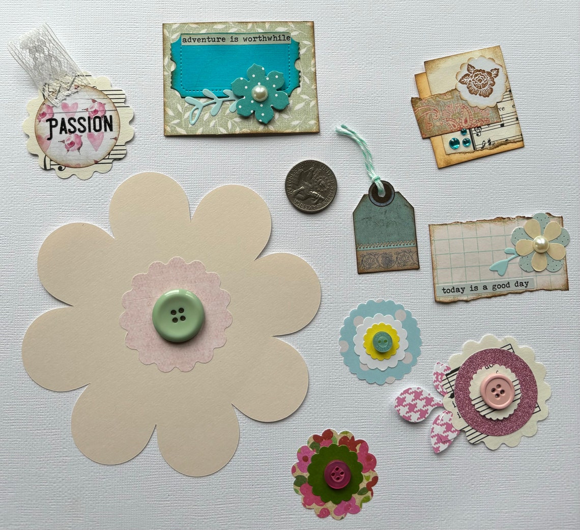 Junk Journal Embellishments Scrapbook Kit Ephemera Scrapbook Supplies ...
