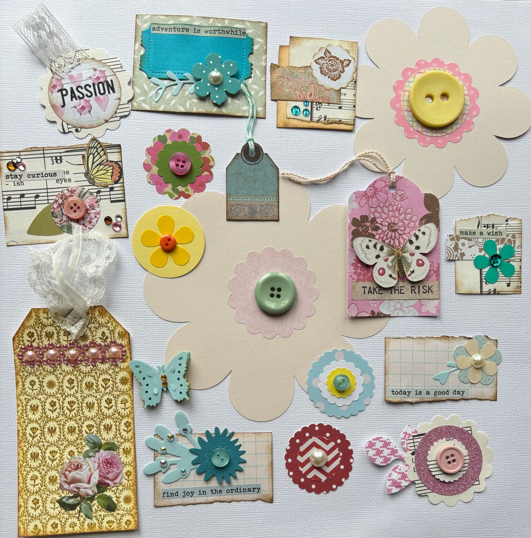 Junk Journal Embellishments Scrapbook Kit Ephemera Scrapbook Supplies ...