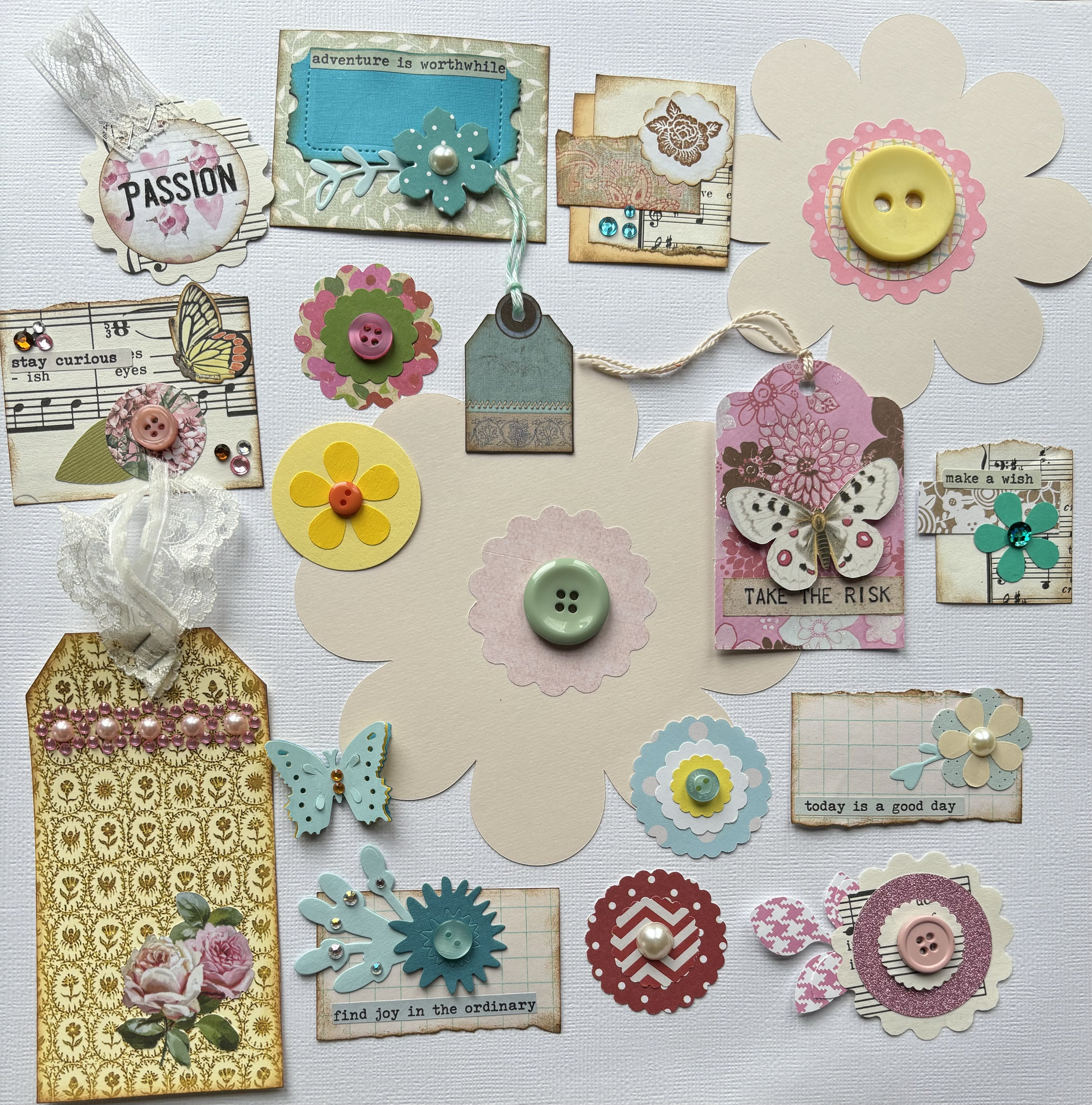 Junk Journal Embellishments Scrapbook Kit Ephemera Scrapbook Supplies ...