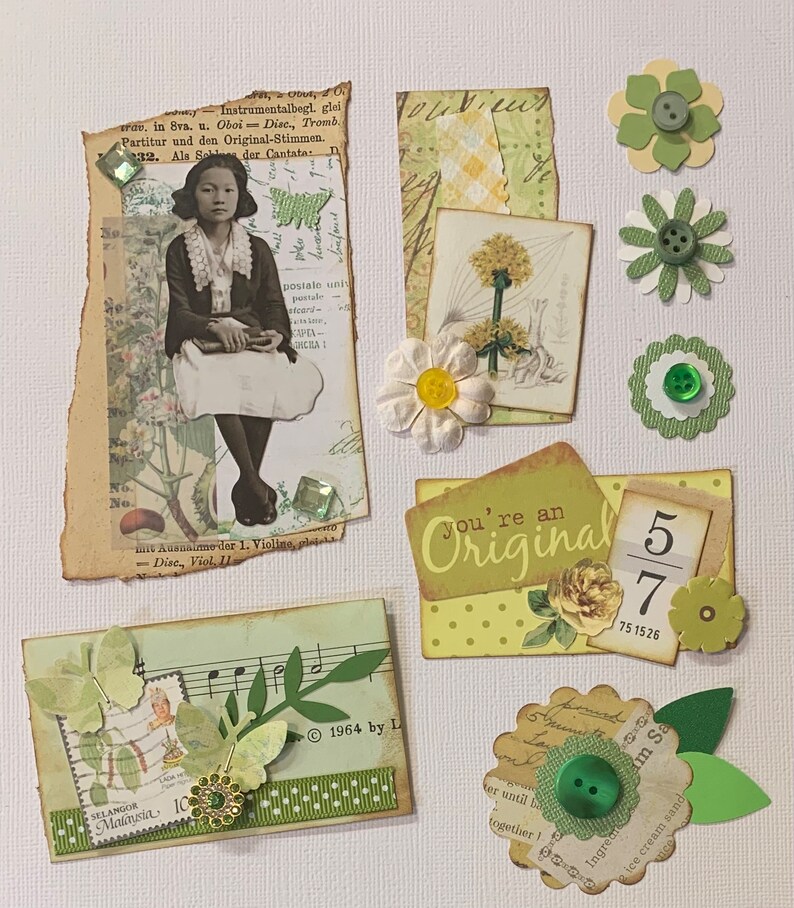 Junk Journal Embellishments Scrapbook Kit Ephemera Scrapbook Supplies ...