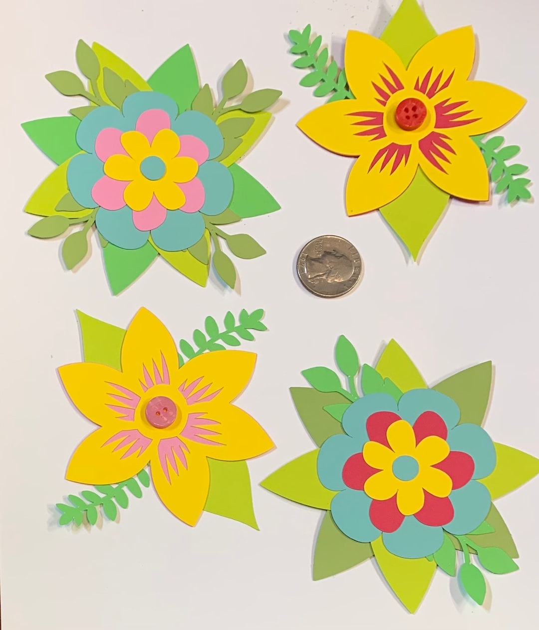 Die Cut Flowers, Die Cut, Flower Die Cuts, Scrapbook Die Cuts ...