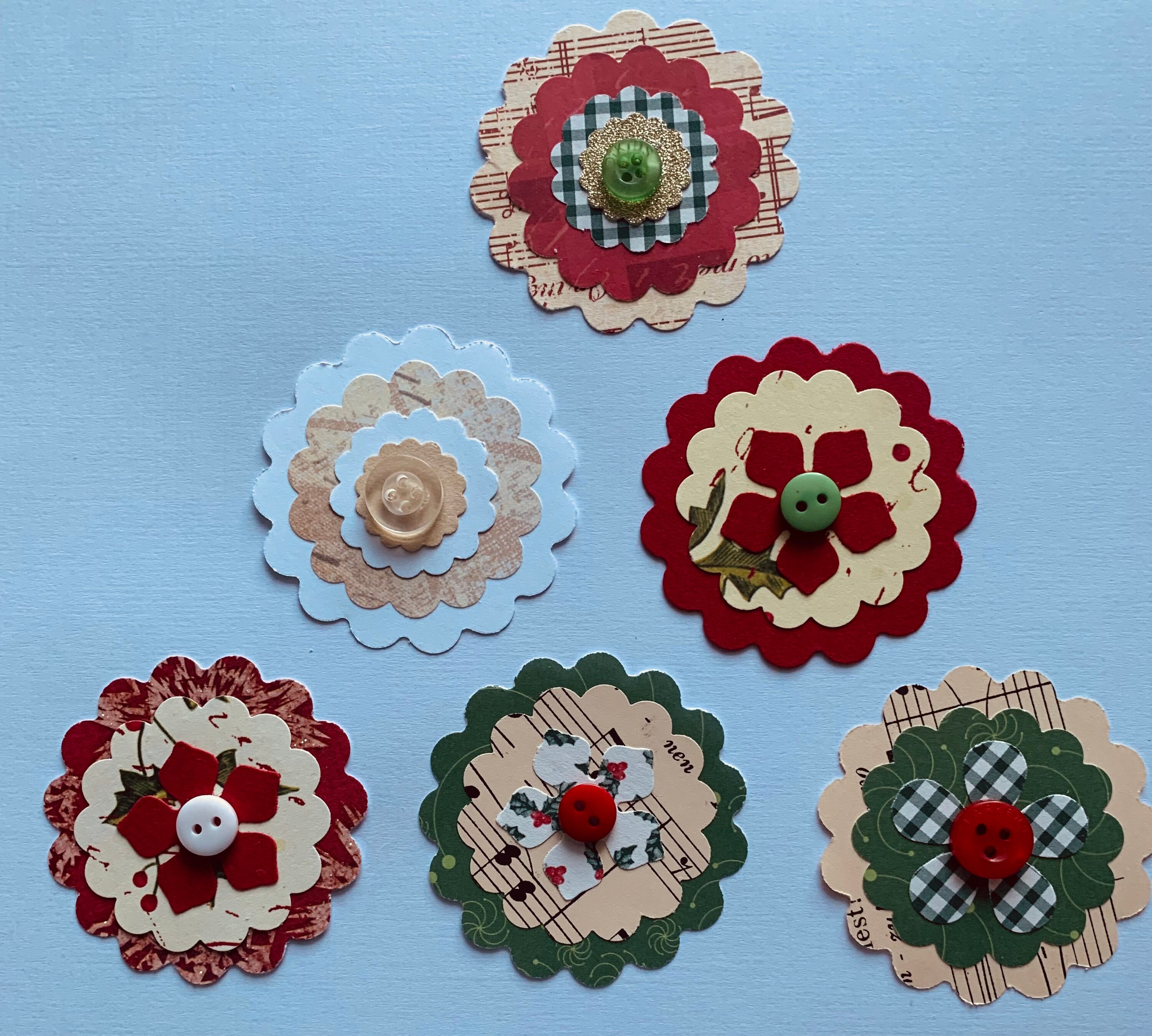 Flower Die Cuts Die Cuts Layered Paper Flowers Flower - Etsy