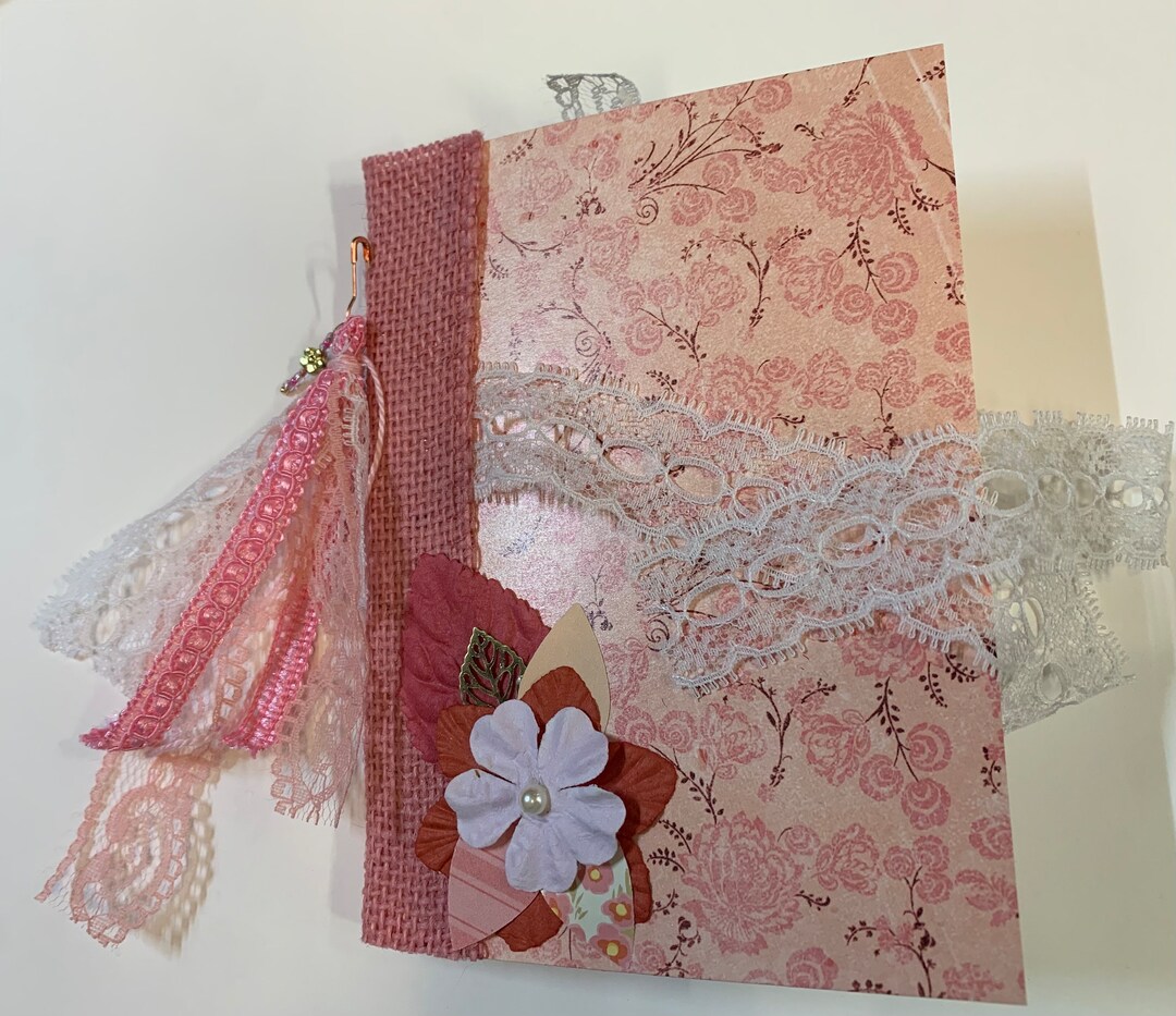 Junk Journal Pink Junk Journal Paper Notebook Writing Journal Writing ...